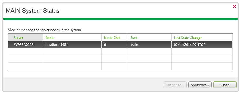 Client Administration Guide - Viewing the System Status (ViewX Client - System Connections)